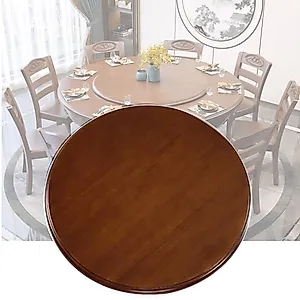 DOUKI 30In Lazy Susan Wooden Turntable Organizer For Table, Wooden Lazy Susan Serving Tray, Large Tabletop Rotating Tray, Wood Kitchen Turntable (Color : Walnut, Size : 36inch(90cm))