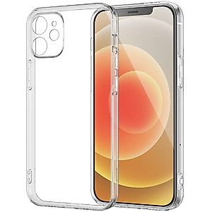 Shamo's Clear Case for iPhone 12 Mini Case Clear (2020), Shockproof Bumper Cover Soft TPU Silicone Transparent Anti-Scratch, HD Crystal Clear