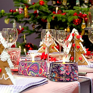 Scented Candles Gift Set for Christmas Thanksgiving, 3 Packs Natural Soy Wax Portable Travel Tin Candle, Bohemia Aromatherapy Gift Basket for Friends Classmates Colleagues