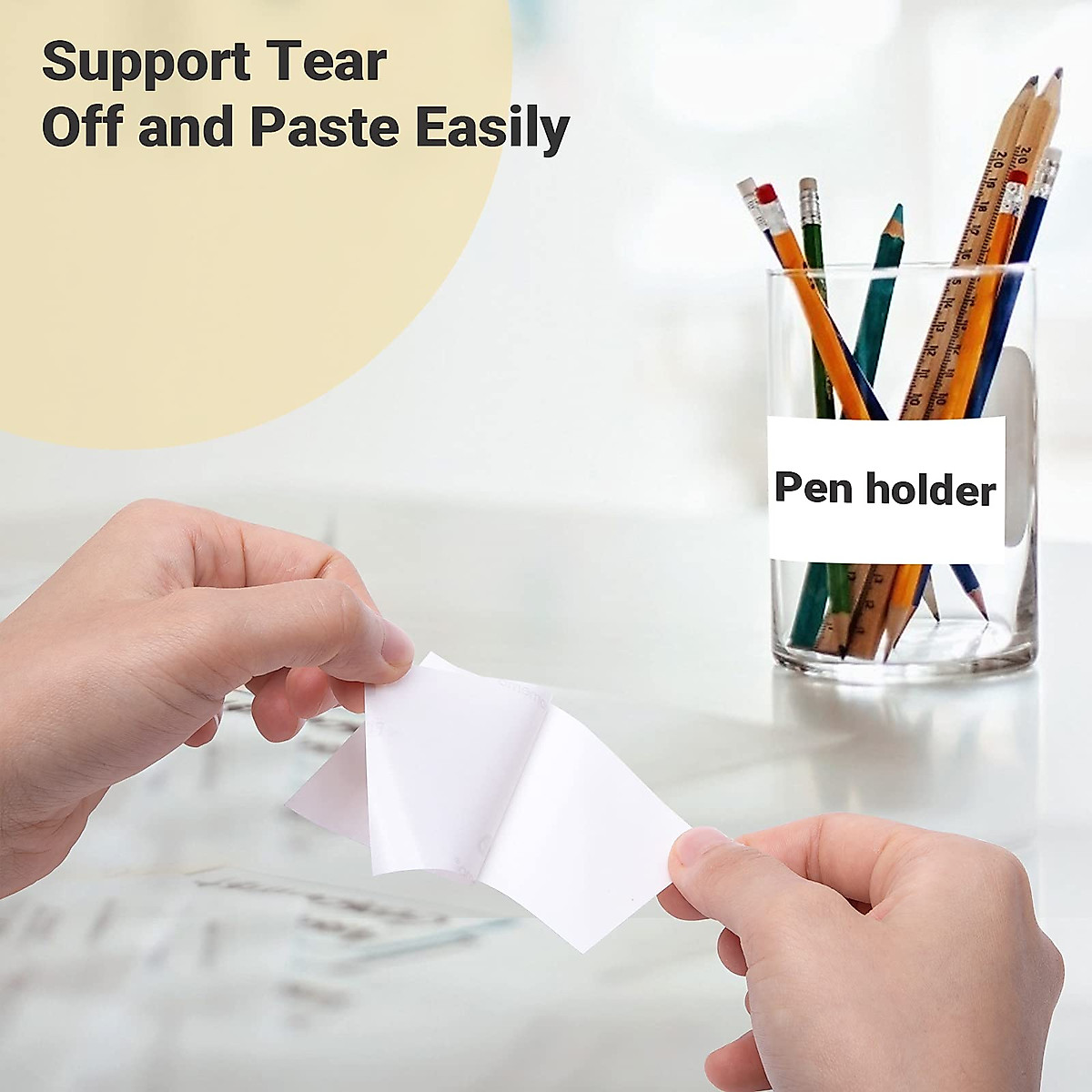 Ponek Thermal Pocket Printer Paper, White Self-Adhesive Paper Compatible with T02/M02X/M02L/Y02C/Q02 Bluetooth Mini Sticker Printer, Black On White Paper for Journal Photo, 50mm x 3.5m, 3 Rolls