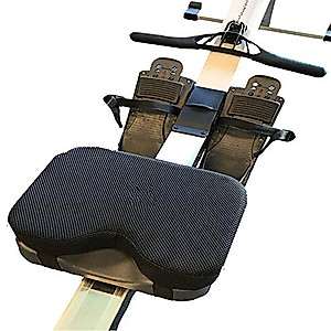 Rowing Machine Seat Cushion, Rower Seat Cushion with Custom Memory Foam, Washable Cover and Straps - Rowing Machine Cushion Alternative - Rower Accessories