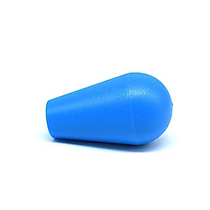Arcity 2 Pcs Arcade Joystick Oval Bat Top Topper Knob Ball Top Handle Knob American Type Style Blue and Red for Zippy SANWA SEIMITSU Arcade1up Machine Console Cabinet New (HY-PJ092-2)