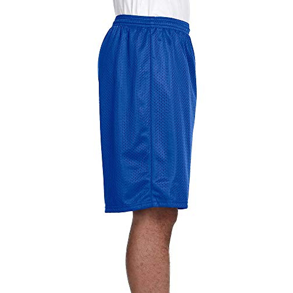 Hat and Beyond Mens Lightweight Basic Mesh Solid Basketball Jersey Workout Fitness Gym Shorts (4X-Large, 1ihb01_Royal Blue)