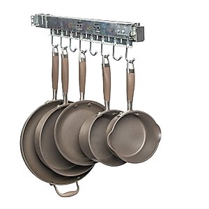 Dr. Organizer Pull Out Cabinet Pot & Pan Organizer, Holds A Complete Set Including Lids, USA Patented, Solid Steel with Soft Close Slide