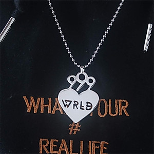 COMTRUDE 999 Necklace Premium Stainless Steel Pendant Perfect Gifts for Young Singer Fans Silver