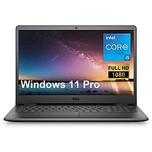 DELL 2023 Inspiron 15 Business Laptop, 15.6" 1920x1080 FHD, Intel i5-1135G7 2.4 GHz, 16GB, 512GB SSD Intel Iris Xe Graphics,Webcam, WiFi,Bluetooth, Carbon Black, Win 11 Pro