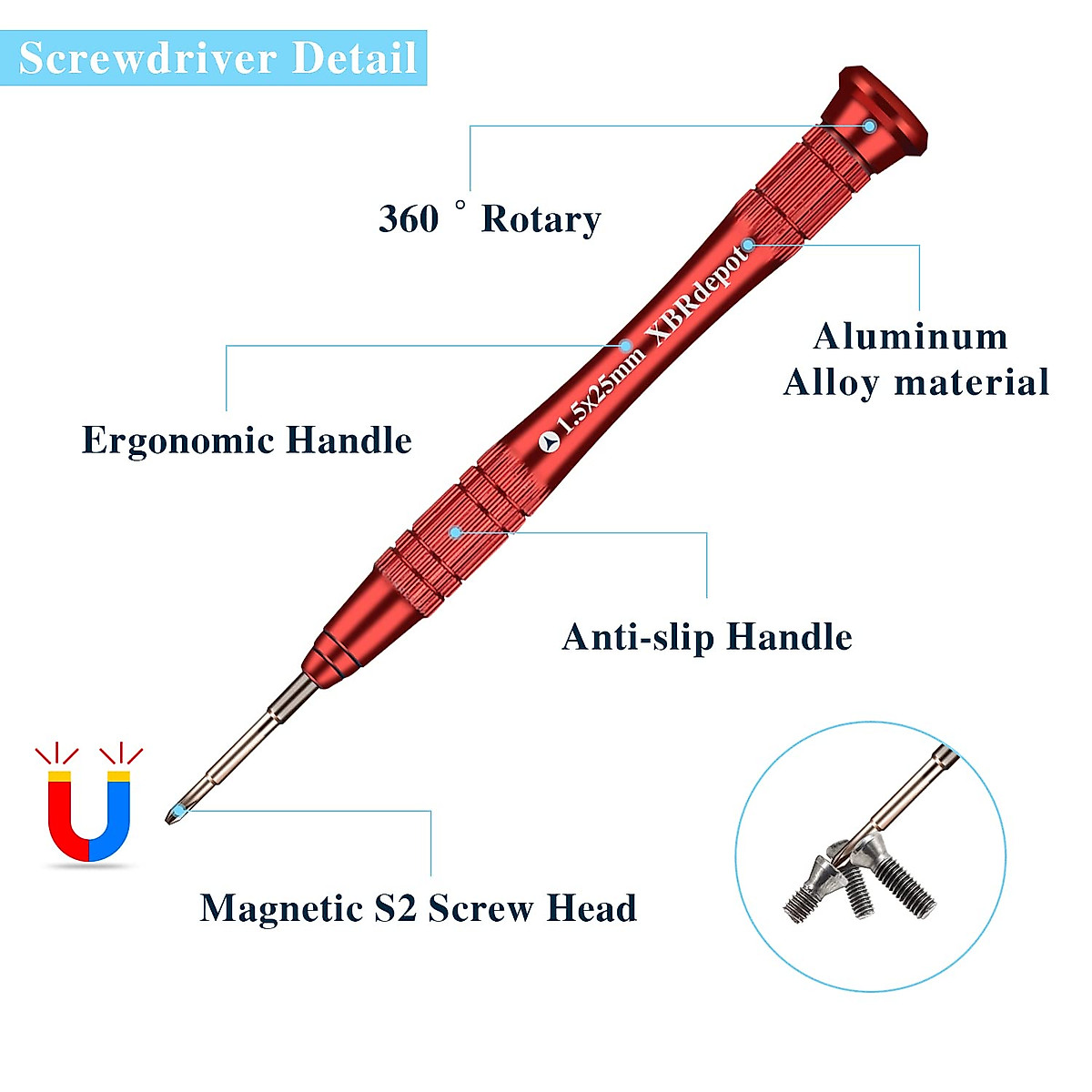 Triwing Screwdriver, Repair Kit Compatible for GameCube Game Boy Nintendo 3DS & 2DS 64 DS NES Super Nintendo Wii Wii U Switch Consoles and Controllers