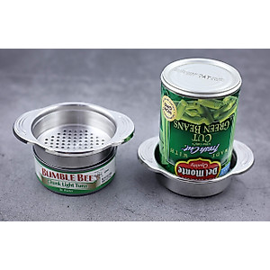 Can Strainer - Tuna Strainer - Food Grade 304 (18/8) Stainless Steel, Dishwasher Safe, Food Strainer, Can Colander, Easy To Clean, Eco-friendly