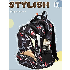 BLUEFAIRY Boys Backpacks for Teenage Kids Elementary School Bags Sturdy Middle School Bookbags Lightweight Waterproof Presents Gift Age 5-10