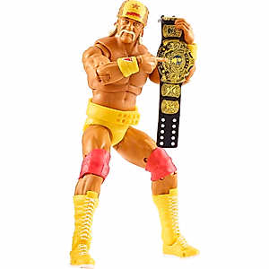 Mattel WWE Hulk Hogan Ultimate Edition Fan TakeOver Action Figure with Articulation, Life-like Detail & Accessories, 6-inch