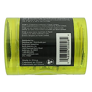 Ryobi One PLUS+ AC80RL3 OEM .080 Inch Twisted Line and Spool Replacement for Ryobi 18v, 24v, and 40v Cordless Trimmers (3 Pack)