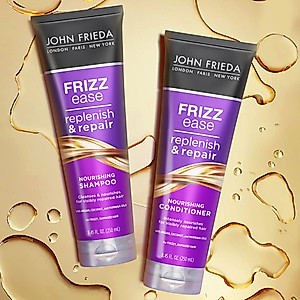 John Frieda Anti Frizz Shampoo With Argan and Coconut Oil for Damage, free from Paraben, Phthalate and Cruelty , Vegan Friendly 8.45 Oz Bottle