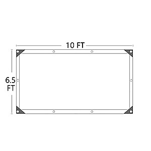 HHTHH Black Sun Mesh 80% Sunblock Shade Cloth 10ft x 6.5ft Taped Edge with Grommets UV Resistant Shade Sunblock Net Black Shade Cloth for Greenhouse, Parking, Garden Yard or Kennel