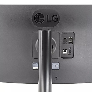 LG 34" Curved WQHD IPS Black Monitor with Built-in Speaker, (3440x1440) 100Hz, 5ms, Ultrawide MyView Streaming, Airplay2, Magic Remote, 34SR65QC-B WebOS 2024 Model (Renewed)