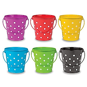 Teacher Created Resources Polka Dot Buckets & Caddy Set, (9487)