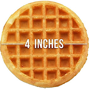 Kitchen Selectives Mini Waffle Maker By Select Brands - Classic Mini Waffle Iron for Traditional, Savory or Dessert Mini Waffles - Features Non-Stick Coating - 4 Mini Waffles, Dark Gray