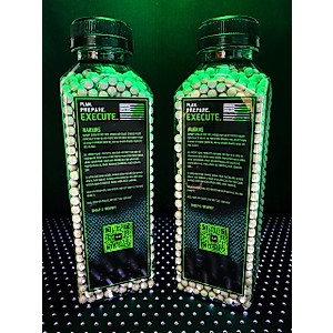 Smiley Gang Airsoft Tracer Green 6mm .25 Gram 2X 2,500 Count BBS (5,000 Total Count)