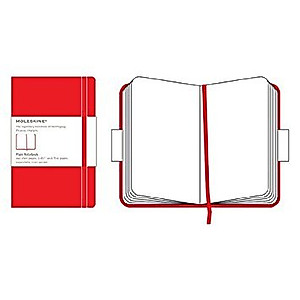 Moleskine Hardcover Plain Red Large Notebook - 9788862930062 by Moleskine
