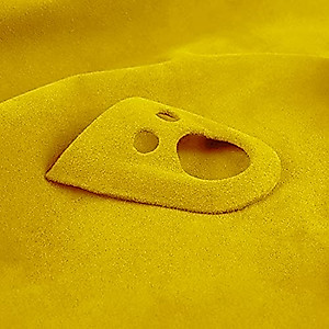 Toworldit Alcantara Steering Wheel Button Trim Cover Compatible with BMW Mini Cooper R50 R52 R53 R55 R56 R57 R58 R59 R60 R61 (Yellow)