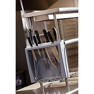 San Jamar STK1008 Saf-T-Knife Assembled Station, 15" Width x 15" Height x 4-1/4" Depth