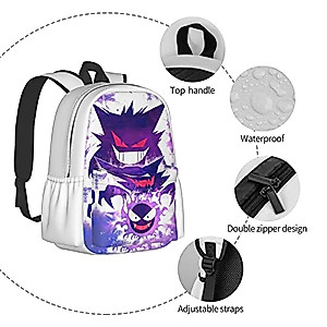 Cute Backpack School Shoulder Bag Laptop Bag Backpack for Teen Boys, Anime Backpack Casual Daypack for Travel