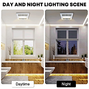 NookNova Quiet Bathroom Exhaust Fan with Light, 100 CFM, 0.7 Sones Household Ventilation Fan, Energy STAR Bathroom Vent Fan with Light Combo, HVI/FCC/ETL Listed Bath Ceiling Fan with 11W LED light