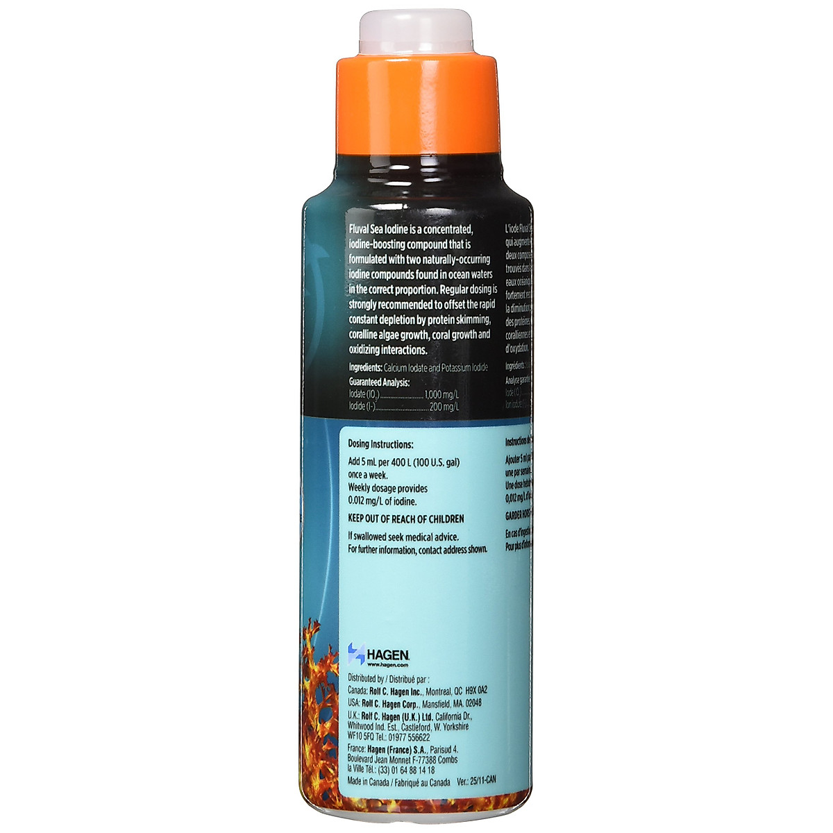 Fluval Sea Iodine for Aquarium, 8-Ounce