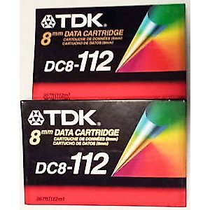 TDK DC8-112 New Sealed 8mm 2.5 GB DC8-112 Media Data Tape Cartridge (DC8112), New