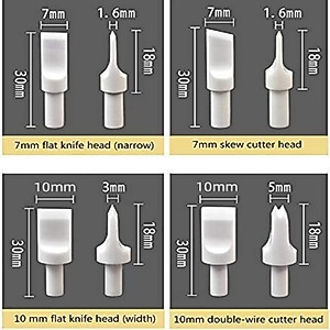 Citian 10 mm Flat Blade Expert Ceramic Blades for Swivel Knifes | Sharp & Less Honing