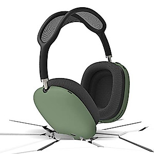 Geekria Silicone Skin Cover for AirPod Max Headphones, Scratch Protection Case/Earpieces Cover/Headset Speakers Skin Protector (Green)