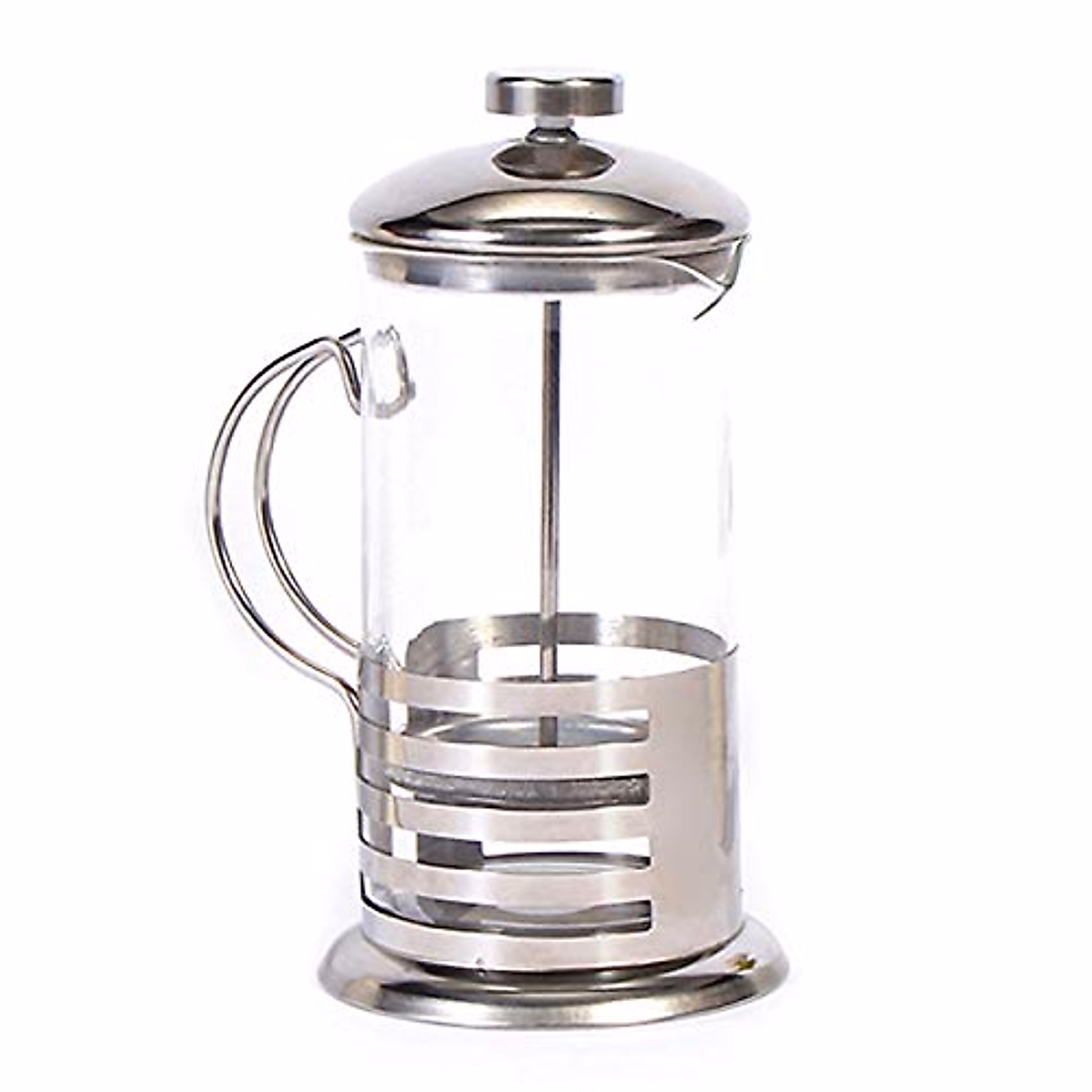 meialla Coffee Espresso Maker Pot Coffee Tea Percolator Filter Stainless Steel Glass Teapot Cafetiere Press Plunger 350Ml