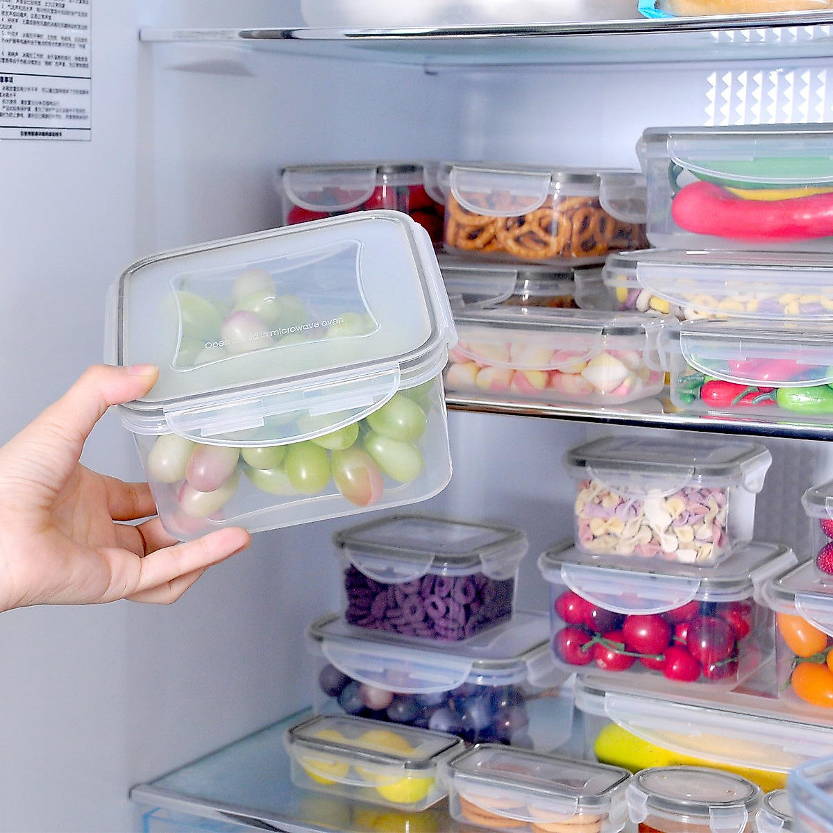 MTR Set of 3 Value Pack Food Storage Containers Vented Hole & Vacuum Pump BPA Free Kitchen Storage Dishwasher Safe Microwave Safe Freezer Safe Airtight Silicone Containers Leakproof & Reusable (3)