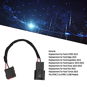 GEN 2a USB HUB Module Wiring Harness High Performance Replacement for Ford SYNC 2 to SYNC 3, USB Media Hub Power Harness Adapter, steering wheel control steering control interface ford sync 3 SYN