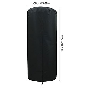 YLYAJY Garden Gas Heater Cover Waterproof Outdoor Furniture Patio Dustproof Protective Cover Oxford Cloth with Zipper
