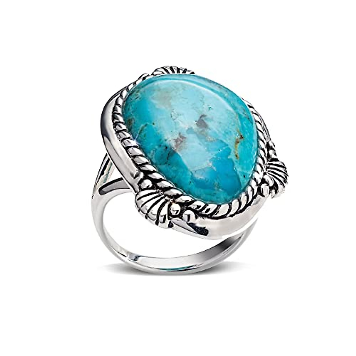 Stauer - Women's Sedona Turquoise Ring & Bracelet (Size 10)