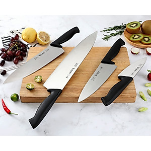 Humbee Cuisine Pro 12-Inch Chef Knife High Carbon Stainless-Steel Extra-Wide Razor-Sharp Blade Comfortable Grip Handle Dishwasher Safe, NSF Certified