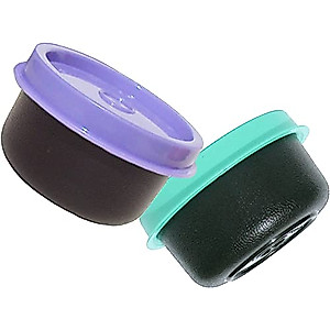 Tupperware Minis Smidgets Storage Containers Set of 2 Black Purple Mint Green