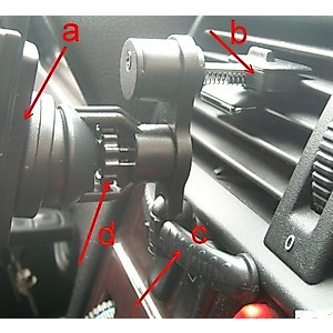 ChargerCity Simple Lock Car Vehicle Air Vent Mount w/Mega Smartphone Holder for Smartphones