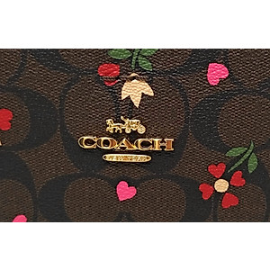 Coach Women's Small Town Bucket Bag (Signature Canvas - Heart Petal Print - Brown Multi)