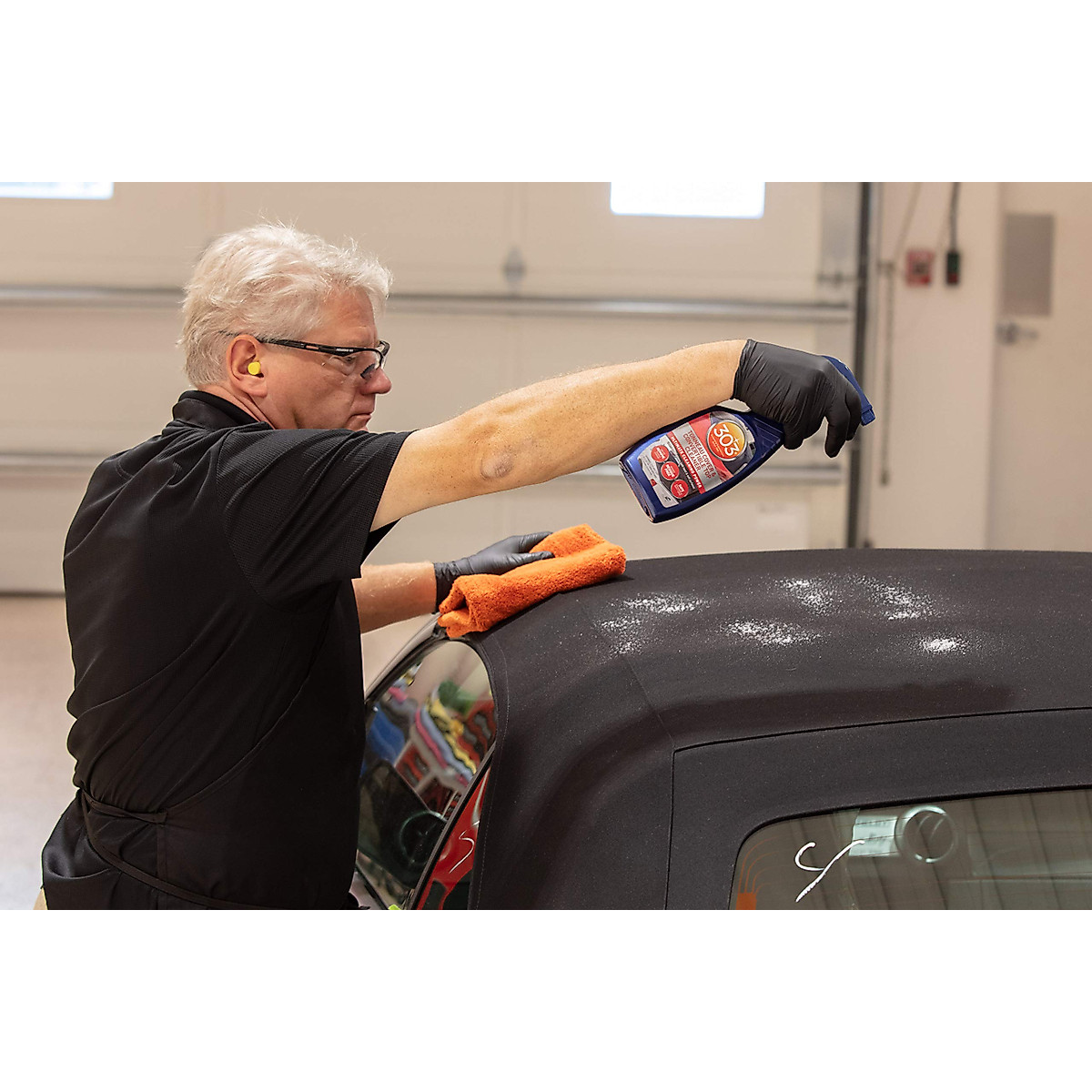 303 Convertible Vinyl Top Cleaning and Care Kit - Cleans And Protects Vinyl Tops - Includes 303 Tonneau Cover And Convertible Top Cleaner 16 fl. oz. + 303 Automotive Protectant 16 fl. oz., (30510)