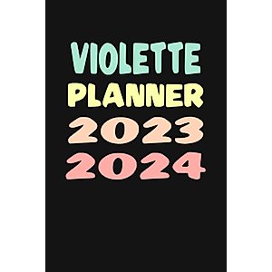 VIOLETTE: Custom Name Weekly Planner 2023-2024