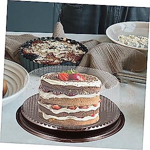 HOMSFOU 20pcs 8 Clear Cake Reusable Cake Containers Cake Containers with Lids Cake Holder with Lid Wedding Cake Stand Disposable Cake Carrier Cupcake Pan A024 With Cover Bread Box