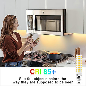 TAIYALOO E17 LED Bulb Dimmable, 10W Microwave Oven Bulb, Warm White 3000K, 100W Halogen Bulb Replacement for Stove Top, Range Hood, E17 Intermediate Base Appliance Light Bulb (2 Pack)