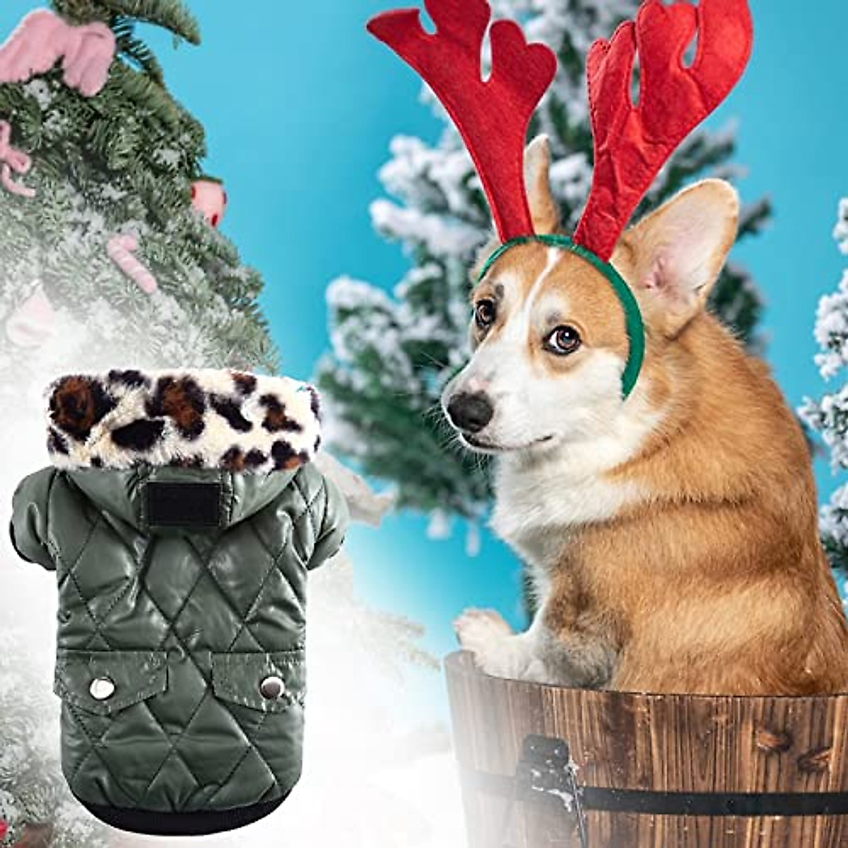 Pet Clothes for Small Dogs Girl Small Puppy Warm Winter Sweater Hoodie Doggy Cat Coat for Small Breed Chihuahua Pet Clothes for Medium Dogs Female