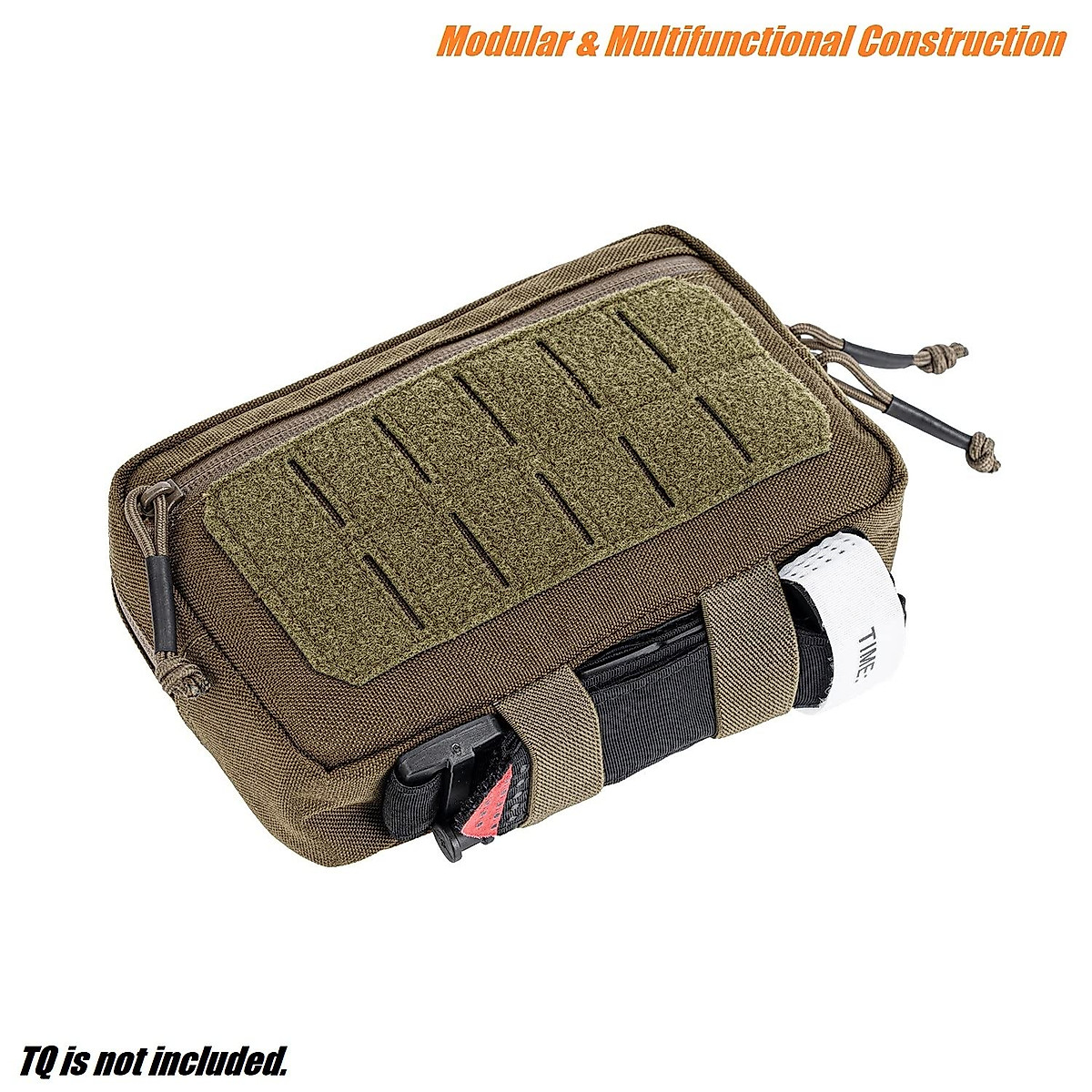 Dotacty Mini Modular Admin Pouch Tactical MOLLE Utility Gear Tool Pouch for Chest Rig Duty Vest Battle Belt Accessory Bag Addition for Pack RG