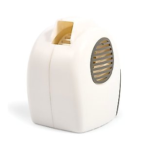 Camco Camper/RV Fridge Deodorizer & Airator | Deodorizer/Fan Helps Circulate Air in Refrigerator | Features Charcoal Odor Absorber & On/Off Switch | Great for Mini Fridge, Small Fridge & More (44124)