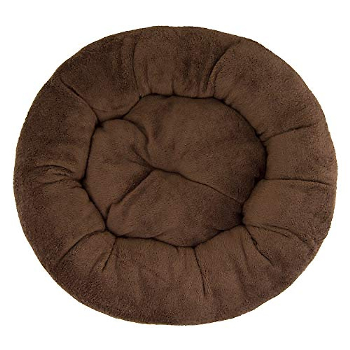 Bessie and Barnie Snuggle Dog Bed - Extra Plush Fabric Dog Bean Bag Bed - Reversible Circle Dog Bed - Machine Washable Donut Dog Bed - Calming Dog Bed - Multiple Sizes & Colors Available