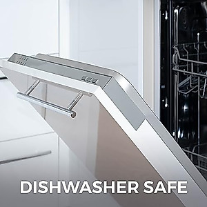 Home Genie 100% BPA-Free Reversible Cutting Board Set of 3, Dishwasher Safe, Slip Resistant Handle Border, Juice Grooves, Durable Large Plastic Chopping Boards for Kitchen, Cooking Food, Pitch Black