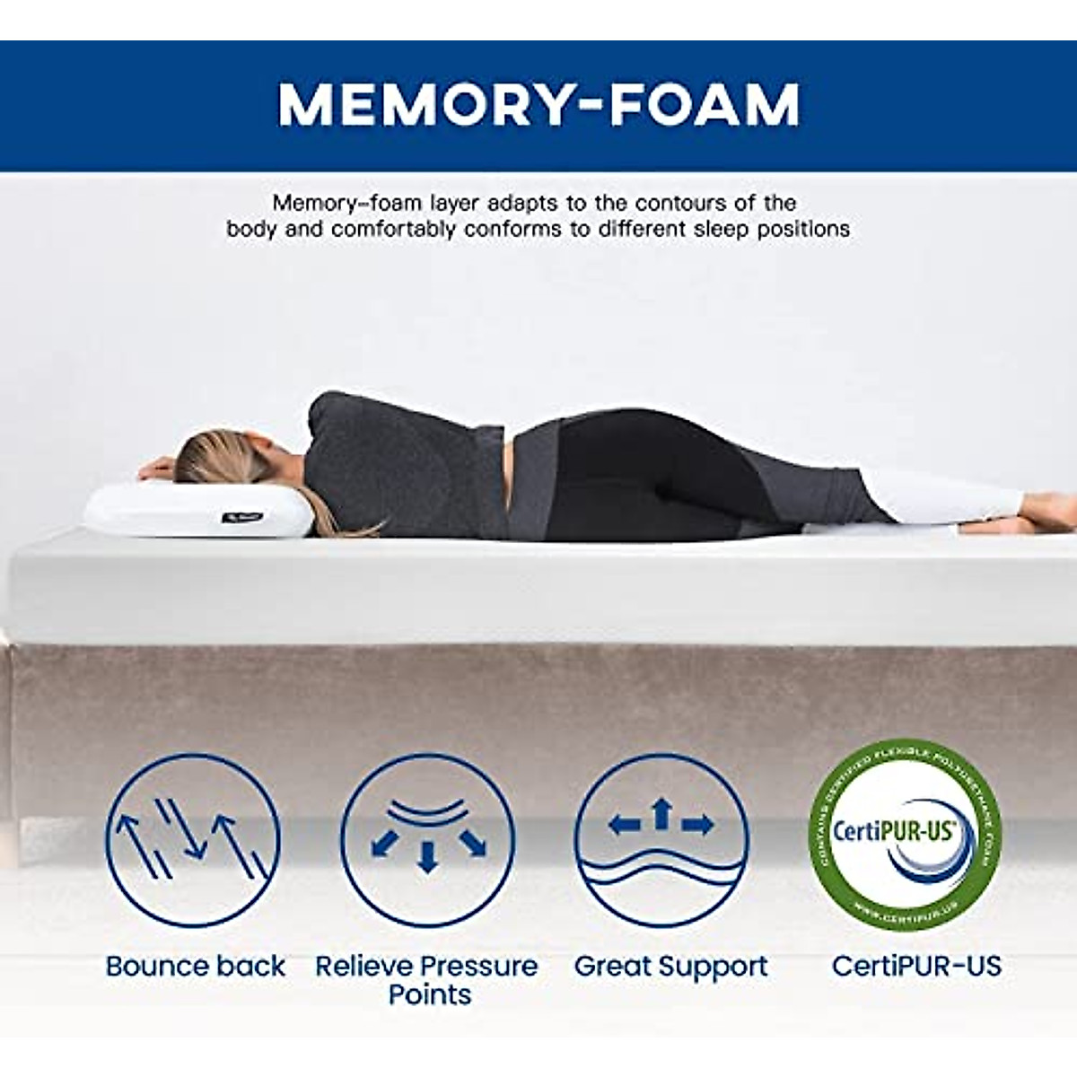 Full Size Mattress 6 Inch Gel Memory Foam Mattress in a Box, Fiberglass Free, Medium Firm Full Mattress for Cooler Sleep Supportive & Pressure Relief, CertiPUR-US Certified