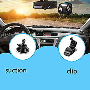 ZYHW Baby Car Mirror Safety Car Seat Mirror for Rear Facing Infant Wide Adjustable 360 Degree View,Shatterproof,Fully Assembled, Crash Tested